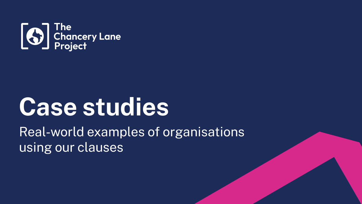 Case studies - The Chancery Lane Project